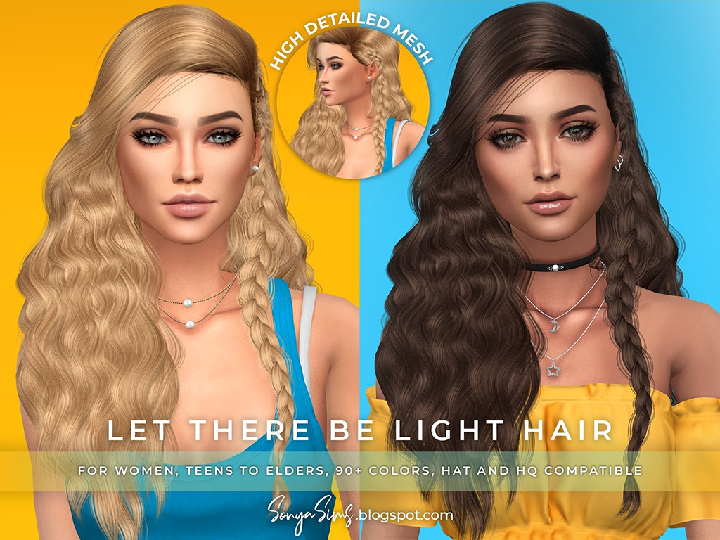 Sonya Sims: Collection Hairstyle - Sims 4 Hairs