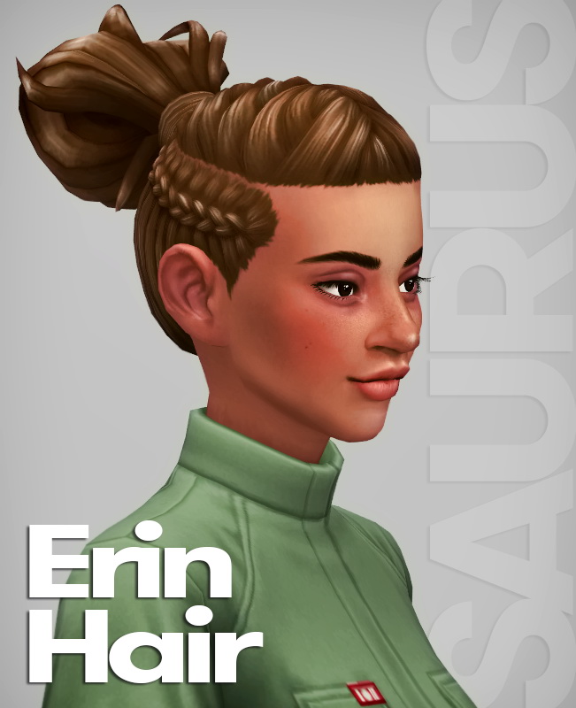 Saurus Sims: Erin Hair - Sims 4 Hairs