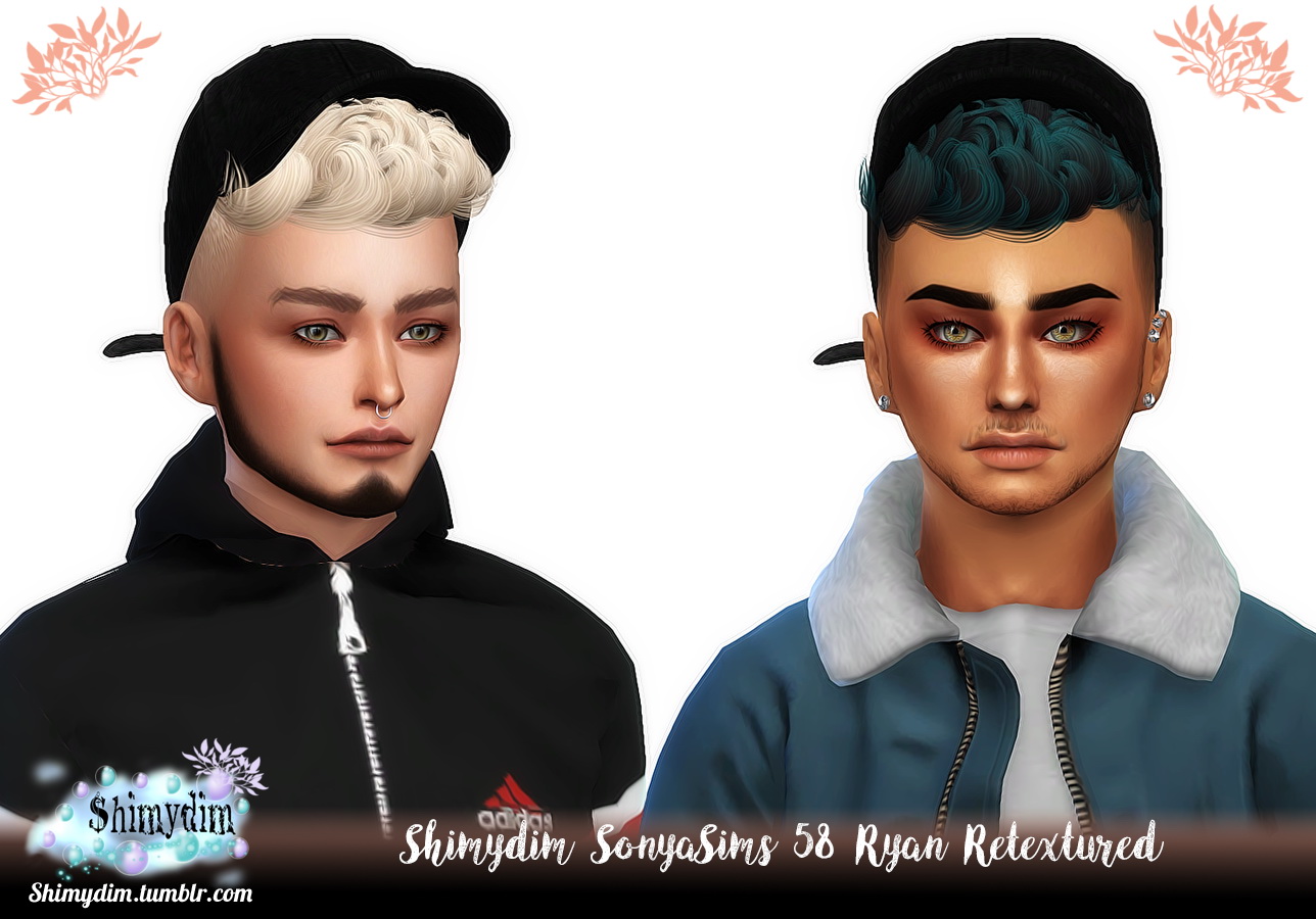 Shimydim: Sonya`s Ryan Hair Retexture - Sims 4 Hairs