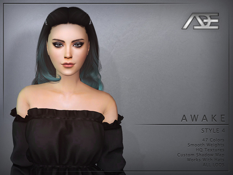 Ade_Darma Awake Style 4 Hair ~ The Sims Resource - Sims 4 Hairs