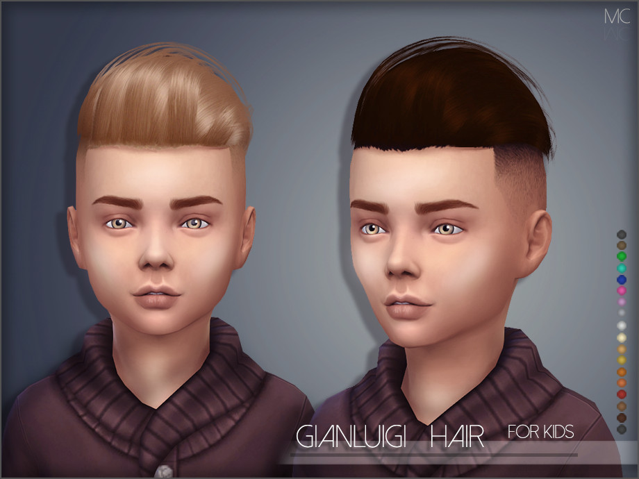 Mathcope Gianluigi Hair B ~ The Sims Resource - Sims 4 Hairs