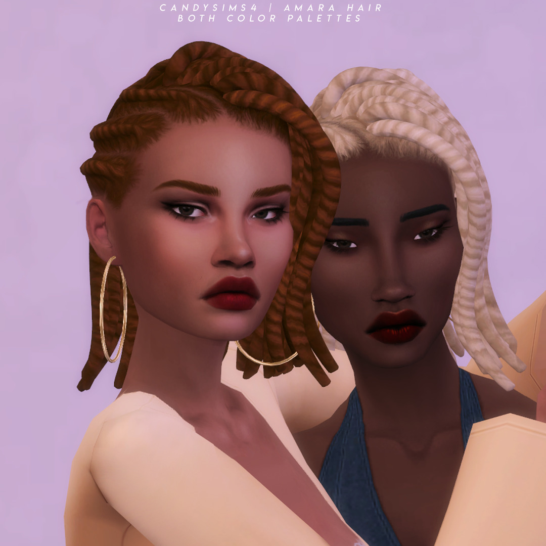 Amara Hair ~ Candy Sims 4 - Sims 4 Hairs