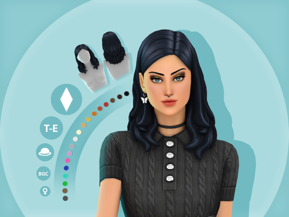 Bella Hairstyle by simcelebrity00 ~ The Sims Resource - Sims 4 Hairs