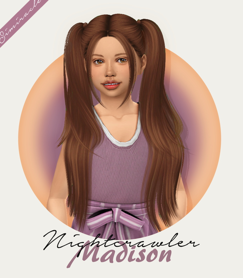 Nightcrawler`s Madison Hair Retextured ~ Simiracle - Sims 4 Hairs