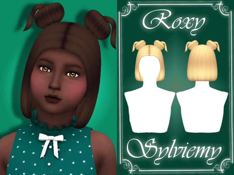 Roxy Hairstyle by Sylviemy ~ The Sims Resource - Sims 4 Hairs