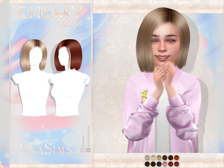 Enemy Hairstyle Child by JavaSims ~ The Sims Resource - Sims 4 Hairs
