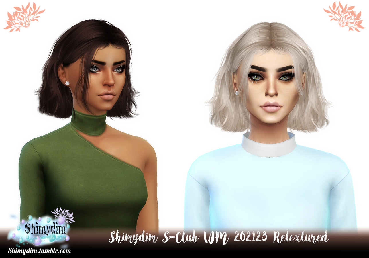 S-Club`s WM 202123 Hair Retextured ~ Shimydim - Sims 4 Hairs