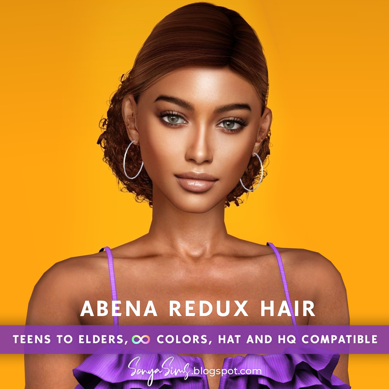 Abena Redux, Arena and Revelation Hair for child ~ Sonya Sims - Sims 4 ...