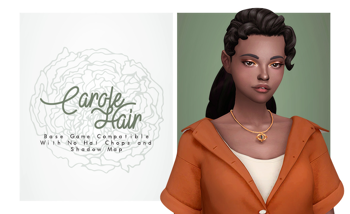 Carole Hair ~ Isjao - Sims 4 Hairs
