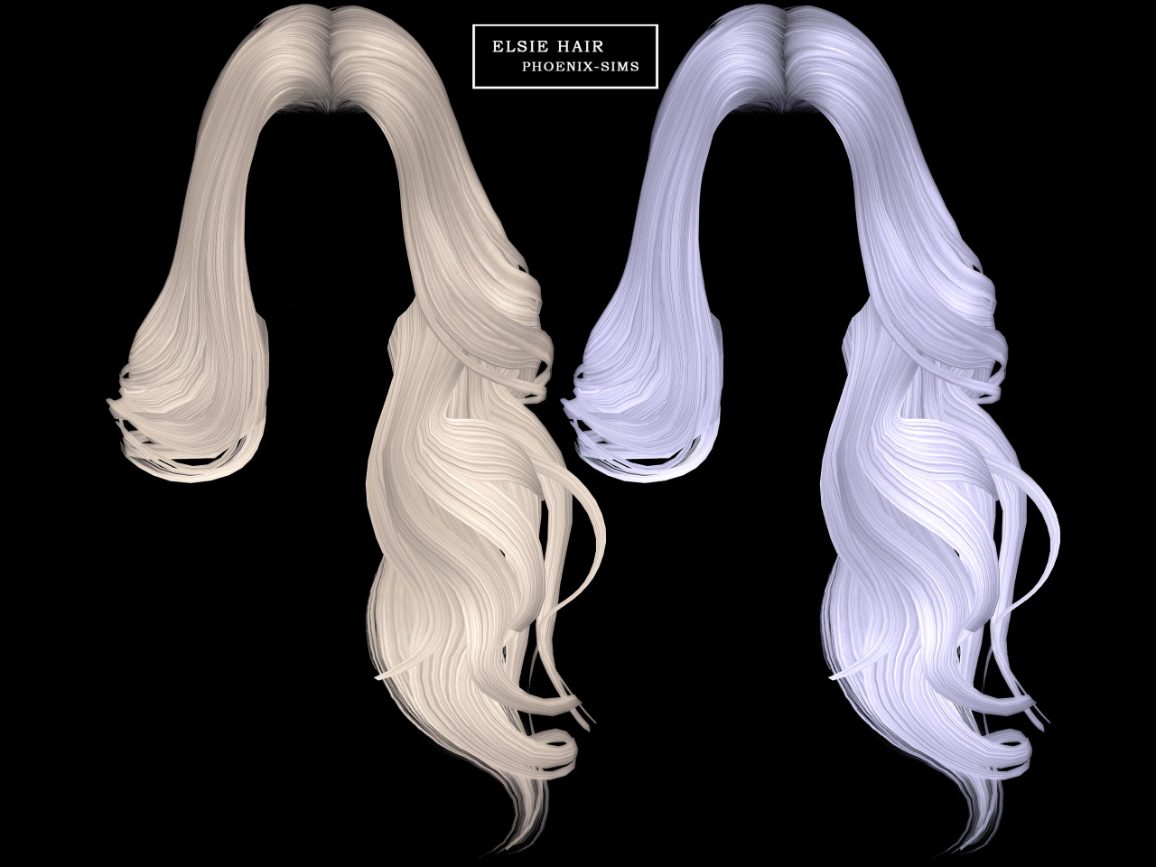Josie Hair, Elsie Hair and Chelsea Hair ~ Phoenix Sims - Sims 4 Hairs