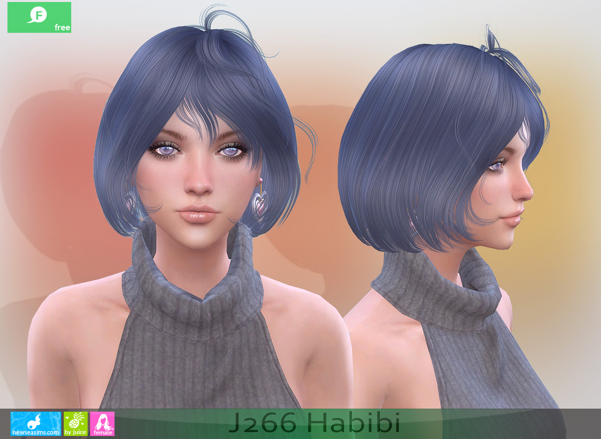 Habibi Hairstyle ~ NewSea - Sims 4 Hairs
