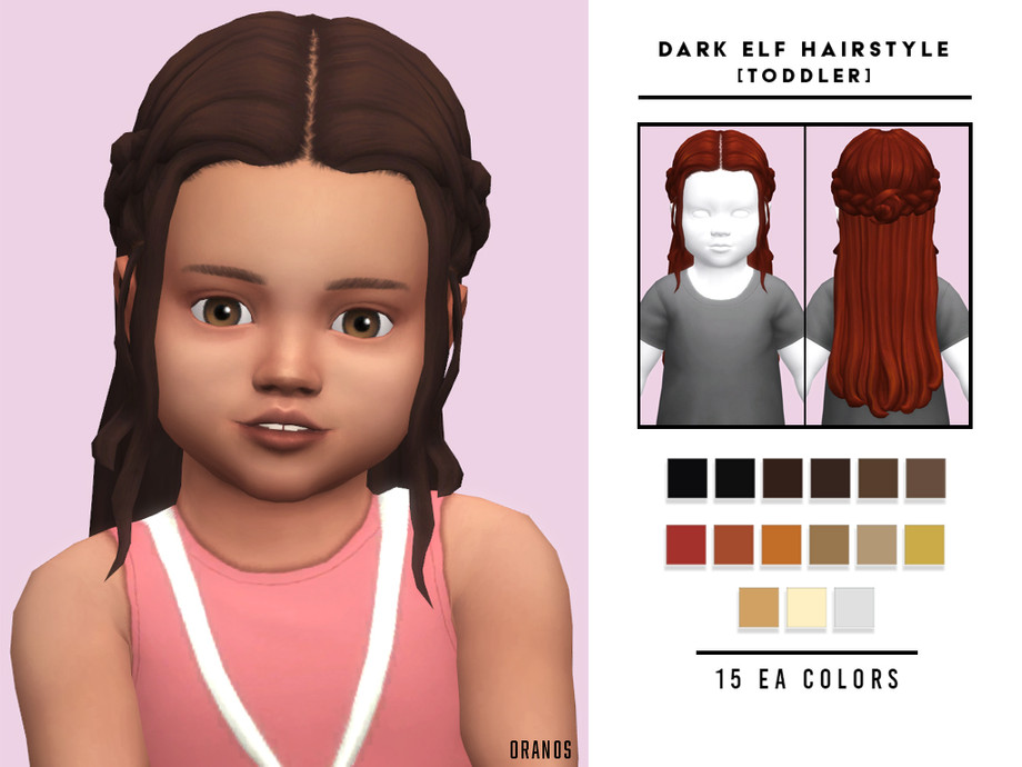 Dark Elf Hairstyle by OranosTR ~ The Sims Resource - Sims 4 Hairs