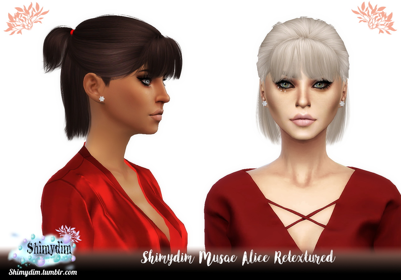 Musae Alice Retexture ~ Shimydim - Sims 4 Hairs