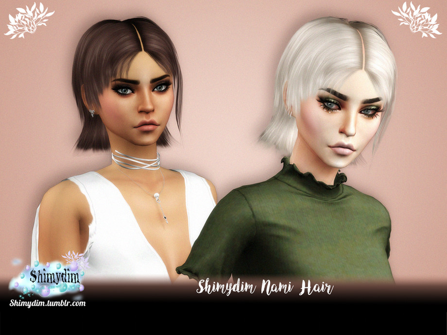 Nami Hair by Shimydim ~ The Sims Resource - Sims 4 Hairs
